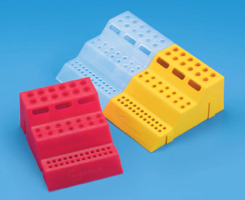 3 Step Interlocking Micro Tube Rack – Miktek Scientific